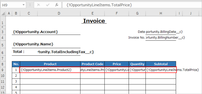 Generate an Excel file in Salesforce using Office File Creator – (1) Create a template file ...