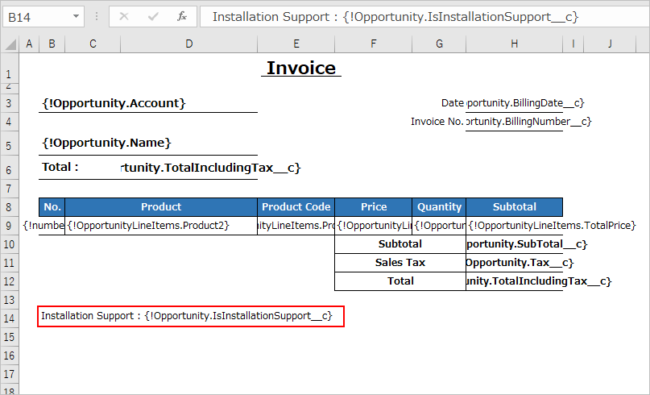 Generate an Excel file in Salesforce using Office File Creator – (1) Create a template file ...