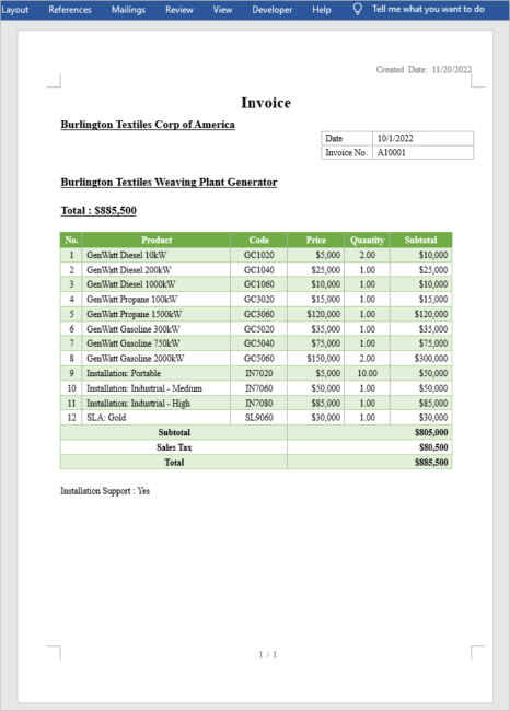 Generate A Word Document In Salesforce Using Office File Creator Office File Creator 8224