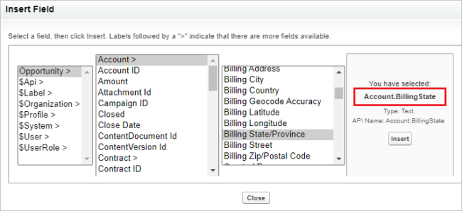 Use cross-object formulas to display parent/reference object fields in merge fields | Office ...